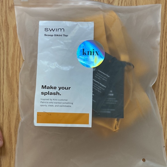 knix | Swim | Knix Scoop Bikini Top Turmeric M Brand New With Packaging ...